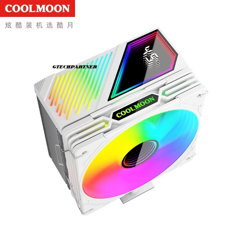 [2025 New Stock]CoolMoon GT400/600 12CM Tower CPU COOLER 4Pin PWM+ ...