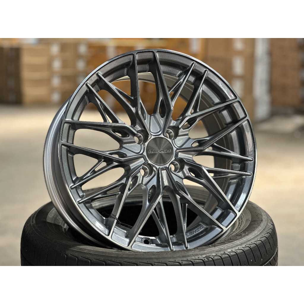 NEW 16X7J Lenso Yeti Rim (set of 4) Stellar Silver 4X100 for City Jazz ...