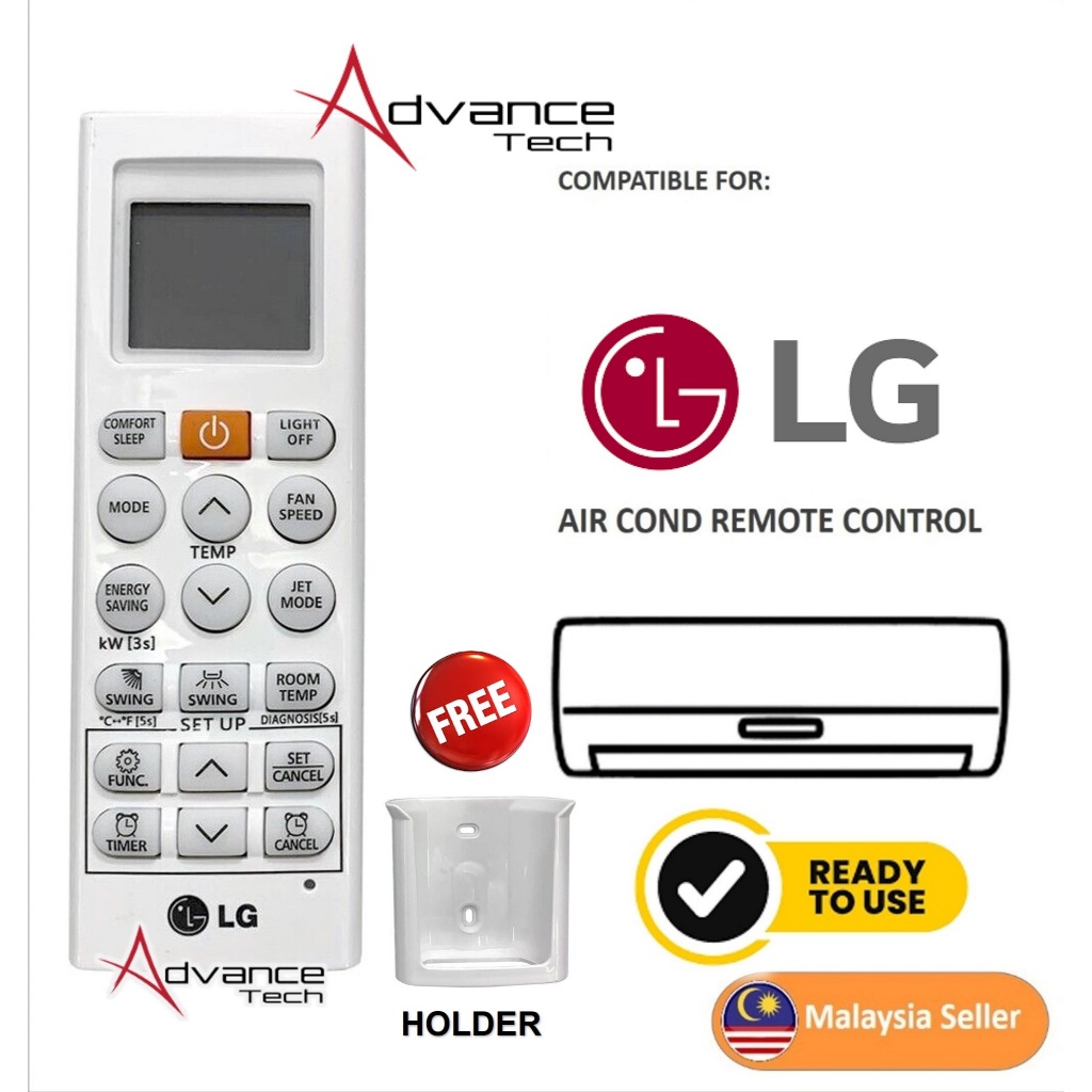 LG Inverter remote control with red button, left button comfort air ...