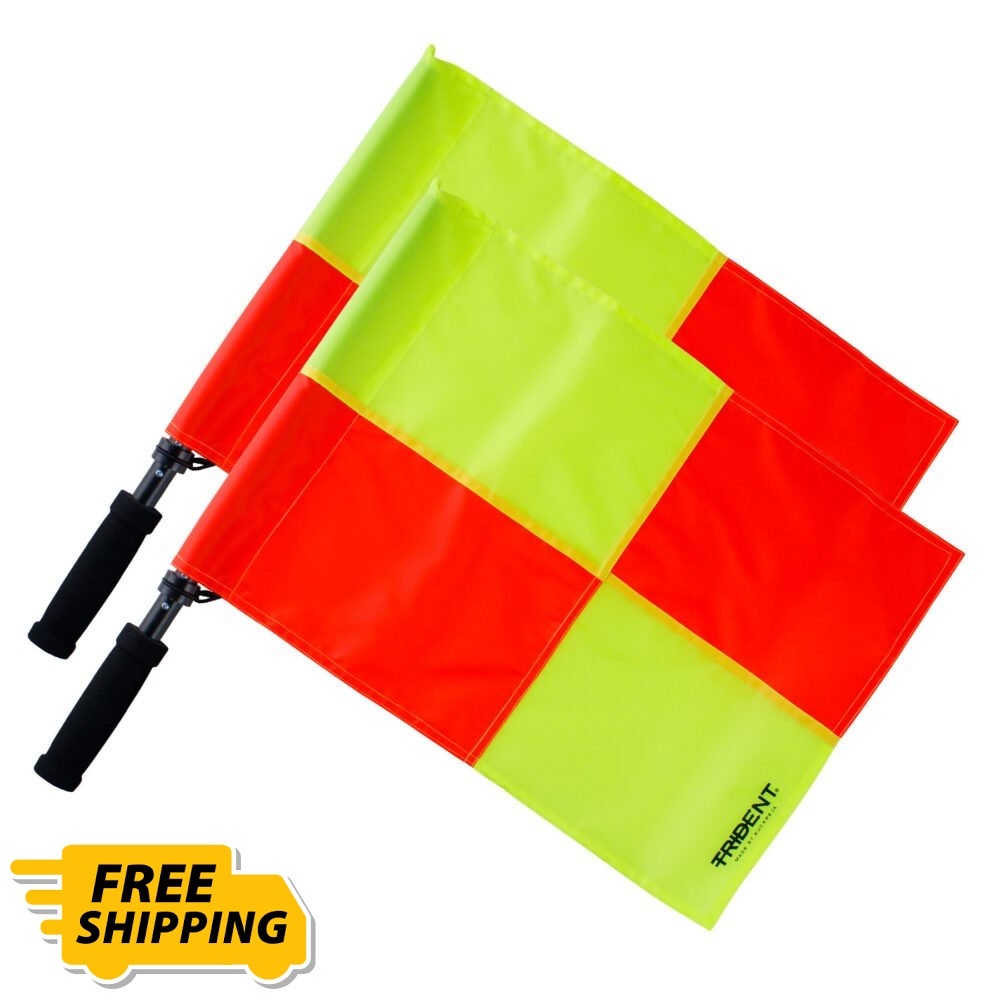 NEW TOP LINESMAN FLAG (QUARTERS) & (WORLD CUP) TRIDENT SPARE CORNER ...