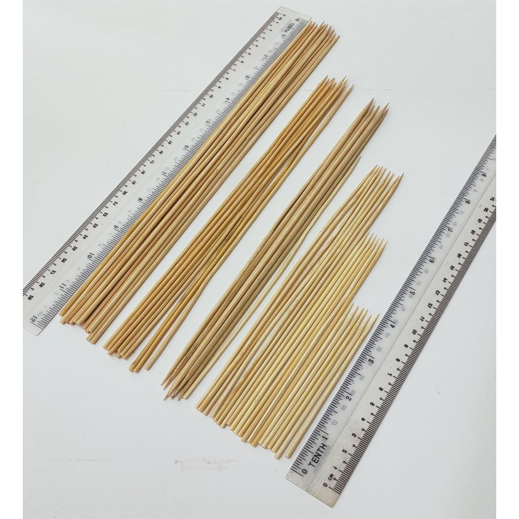 ( EX 0063 ) Pelbagai saiz ukuran batang lidi buluh 50 batang/paket ...
