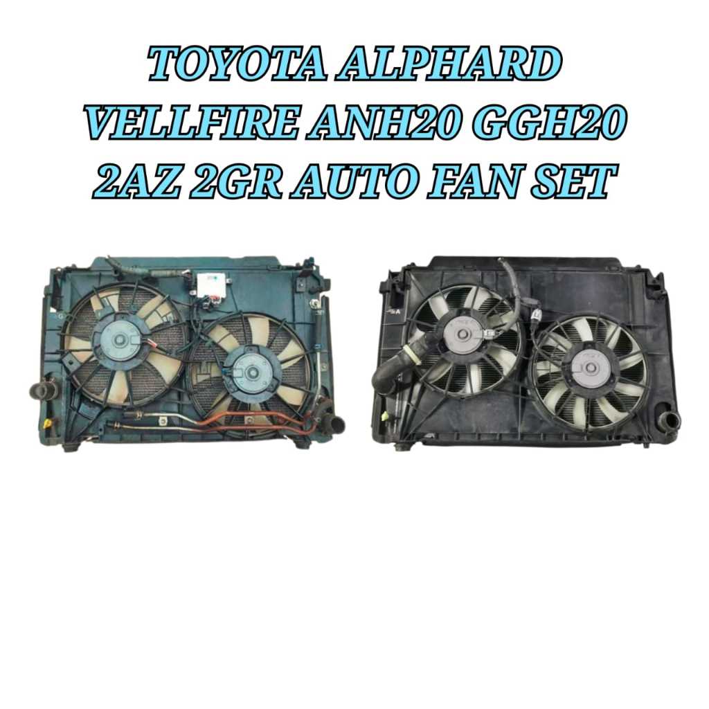 Auto Fan / Radiator / Condenser Toyota Alphard Vellfire ANH20 GGH20 08 ...