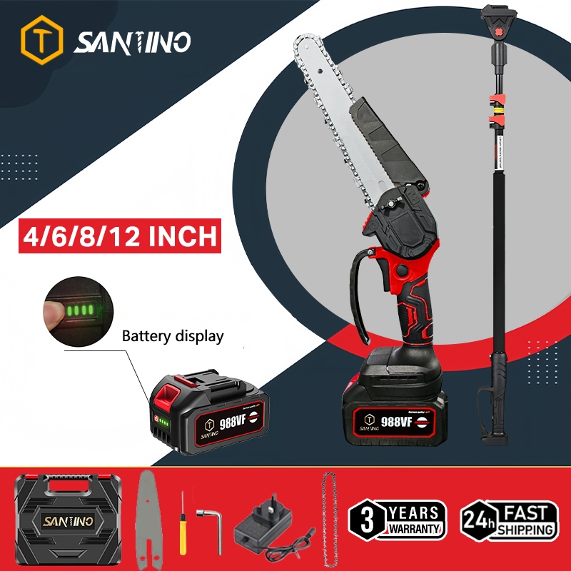 SANTINO 48V Electric Mini Cordless Chainsaw Mini Portable Chain saw ...