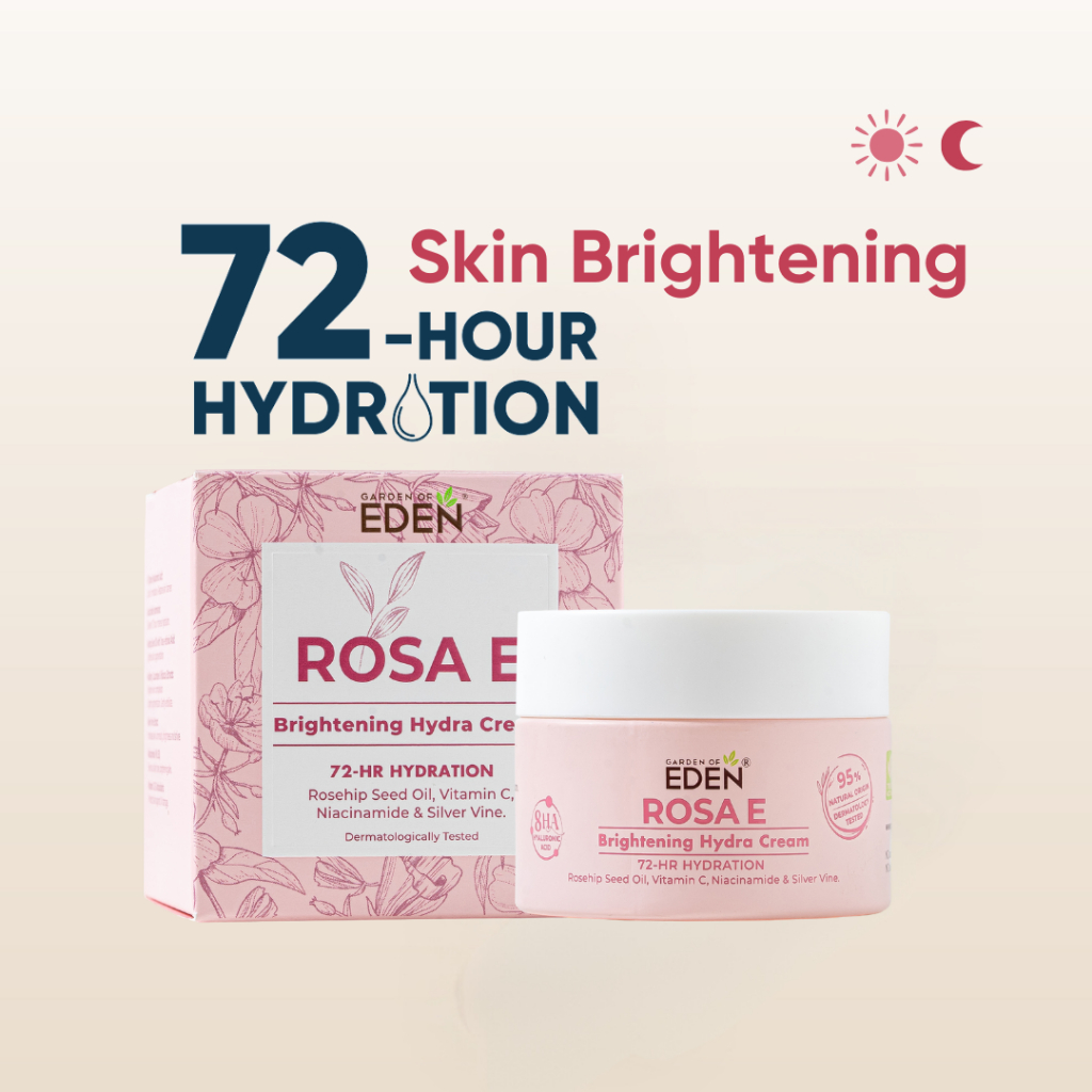 Garden of Eden Rosa E Brightening Hydra Cream 50g | Shopee Malaysia