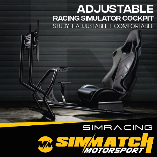 🔥SHIP FROM KL🔥 Simmatch Full Set Racing Simulator Steering Wheel Stand ...