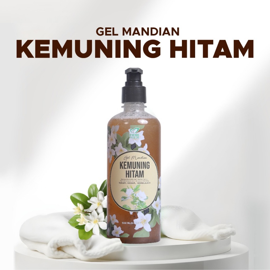 dherbs gel mandian kemuning hitam 500ml | Shopee Malaysia