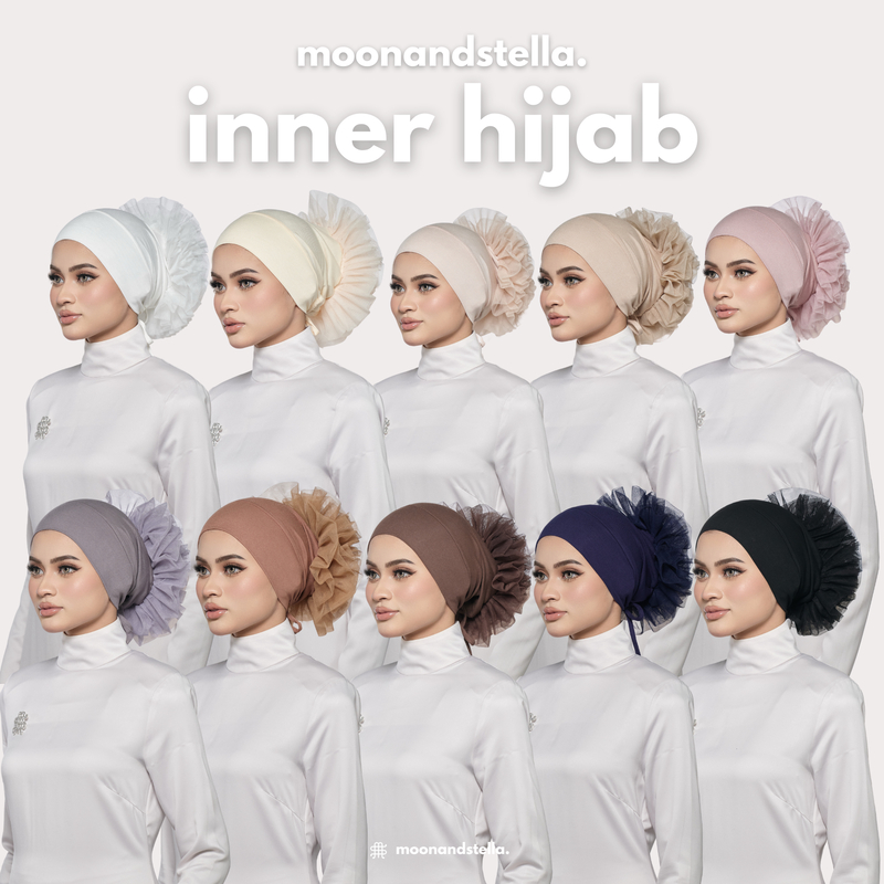 INNER HIJAB MOONANDSTELLA | VOLUMNIZER INNER | STRETCHABLE INNER SCARVE ...