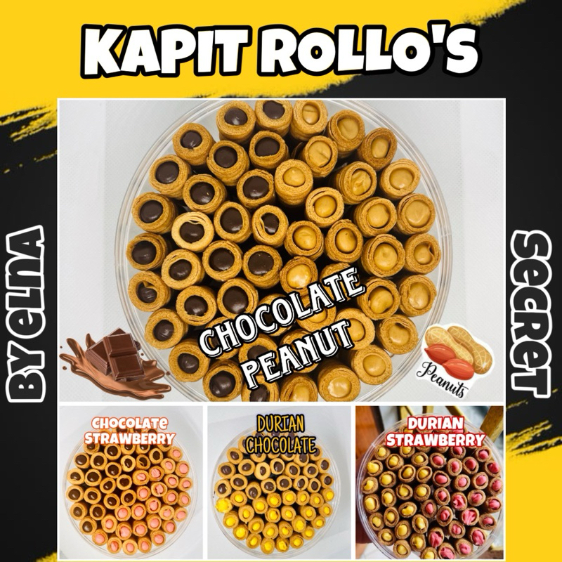 (KUIH RAYA)🍫 KAPIT ROLL MIX FLAVOUR 🍓🍫😍 | Shopee Malaysia