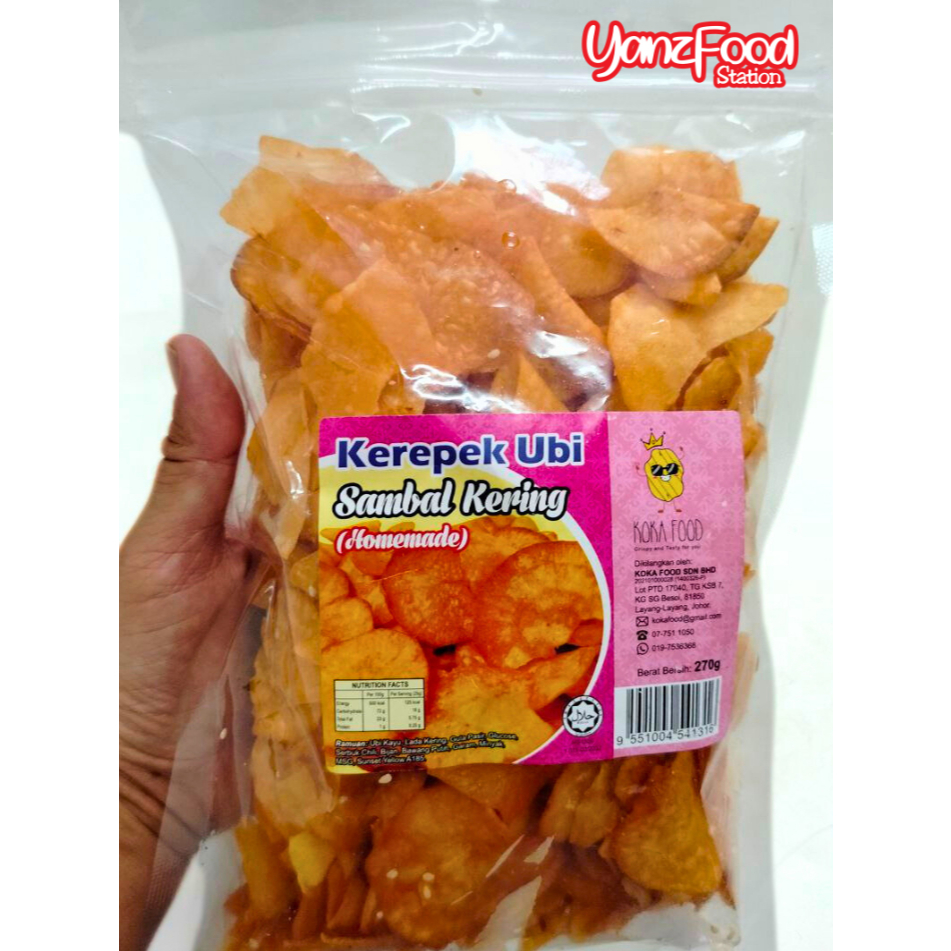 KOKA FOOD Kerepek Ubi Sambal Kering (Homemade) 270g | Shopee Malaysia