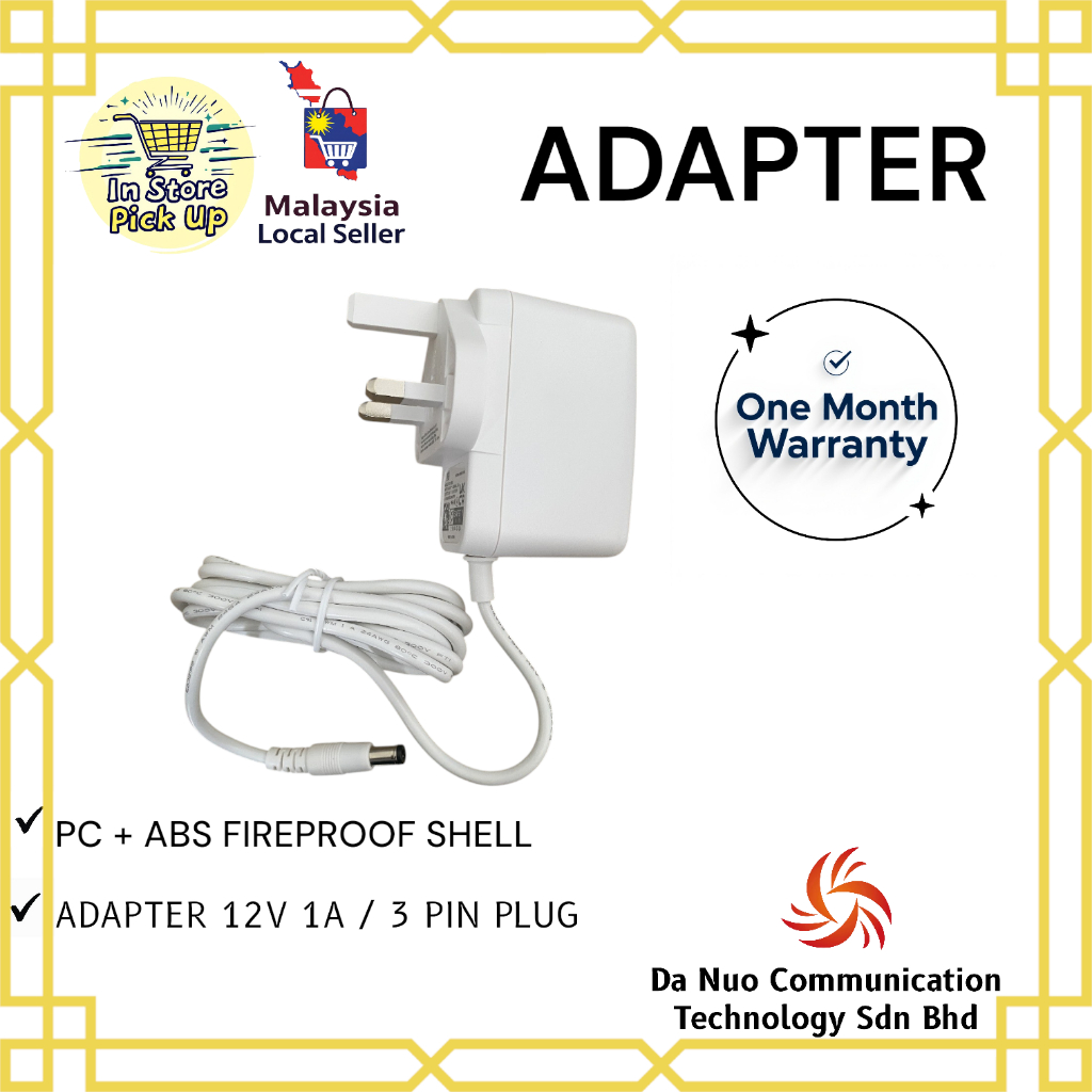 ORIGINAL Modem Router Power Adapter AC TO DC 12V 2A FOR CCTV/RADIO/OLD ...