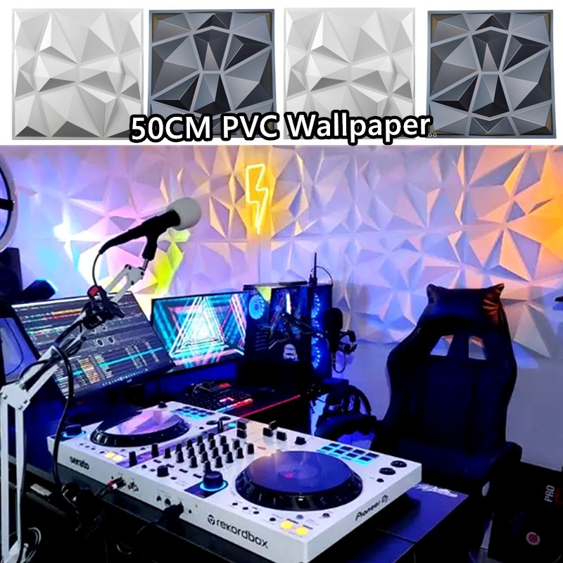 50CM PVC Wallpaper Living Room Gaming Wall Decoration Wallpaper dinding ...