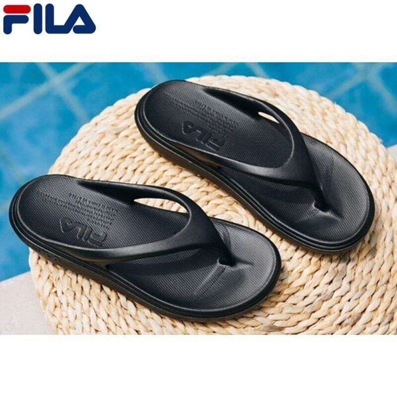 [Korea] FILA Flip Flops (Black 250) | Shopee Malaysia
