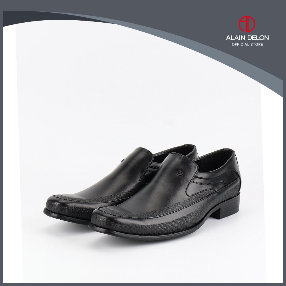 ALAIN DELON Men's PU Leather Business Shoes - Black 202405-BE1E-1P ...
