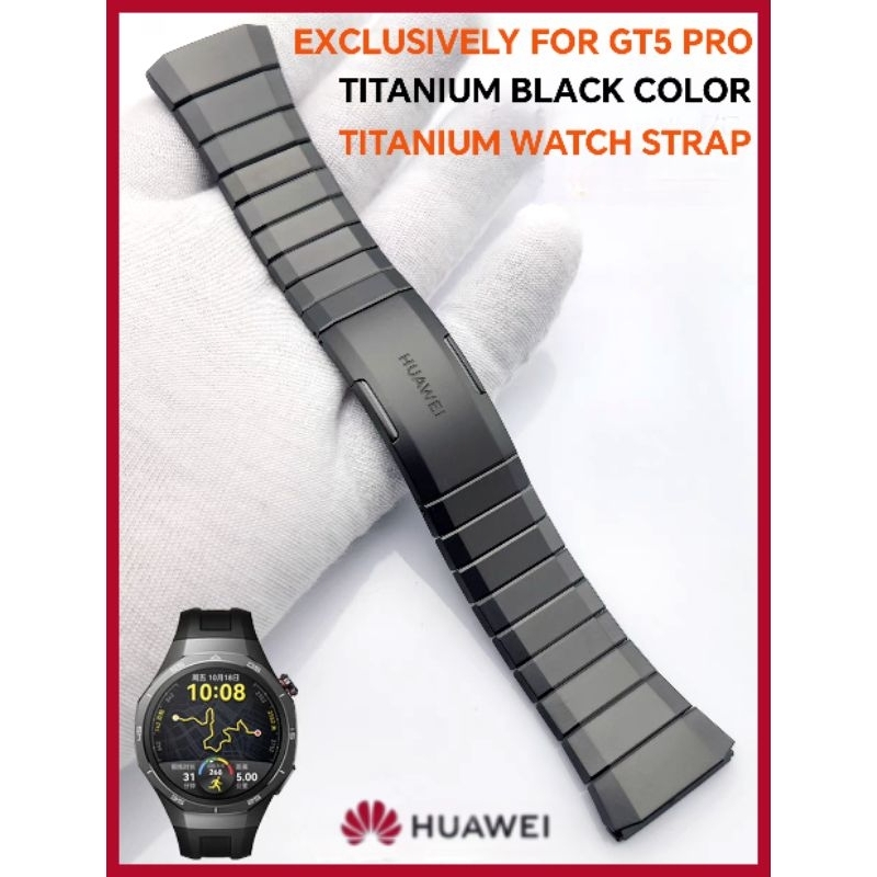 Original Huawei GT5 Pro Titanium Strap (Black) | Shopee Malaysia