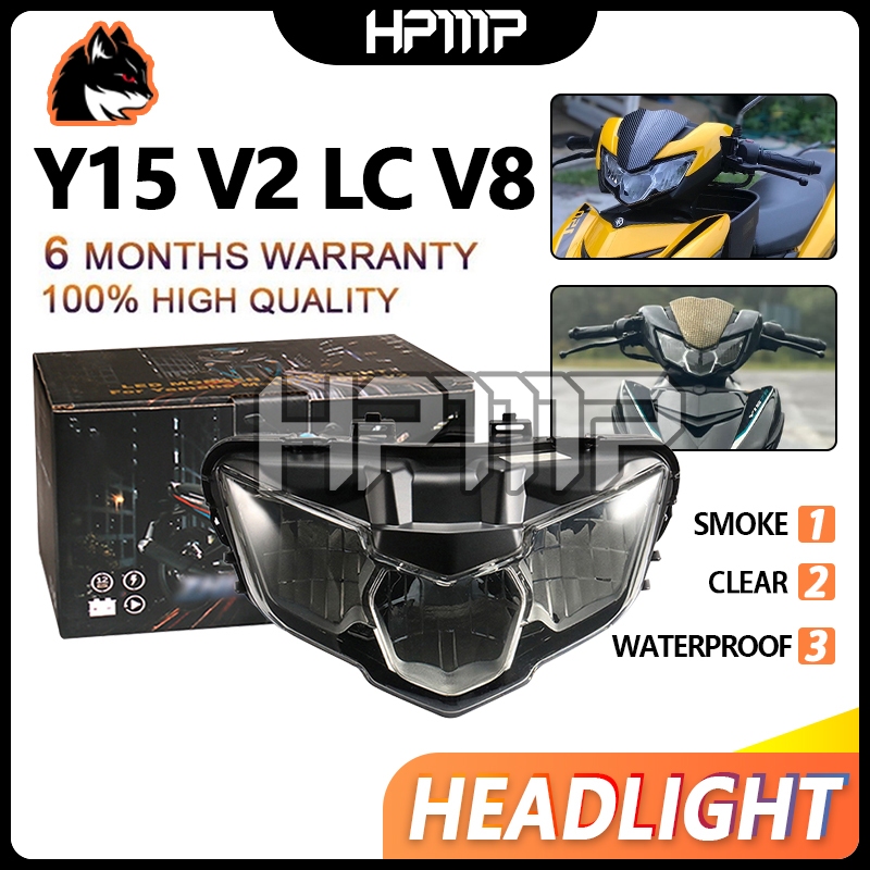 YAMAHA LC135 LC V8 Y15 V2 LED HEADLAMP LIGHT LAMPU DEPAN HEAD LIGHT LAMPU TERANG LED HEADLIGHT ...