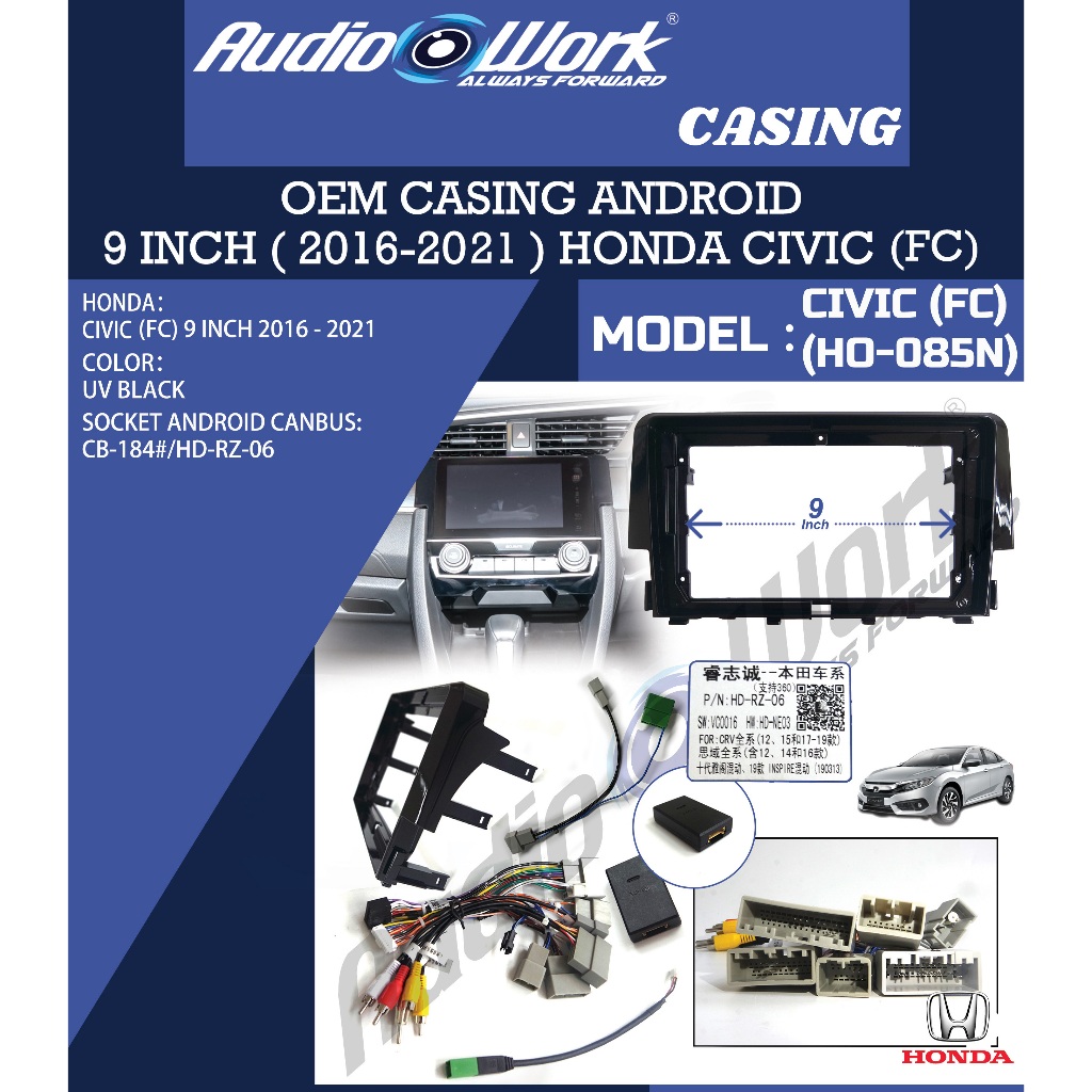 HONDA CIVIC FC 2016-2021 9inch - Android Player Casing | Shopee Malaysia