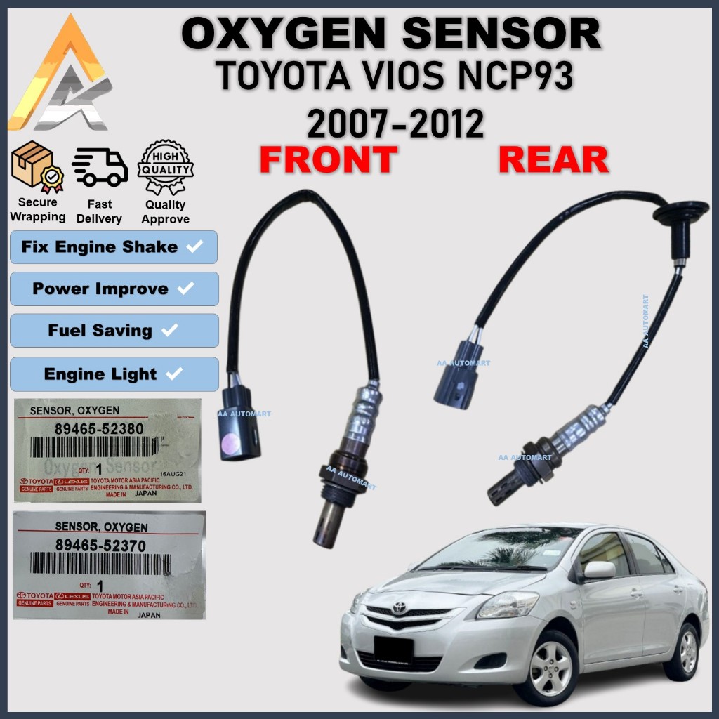 TOYOTA VIOS NCP93 FRONT DEPAN REAR BELAKANG AIR FUEL OXYGEN SENSOR ...