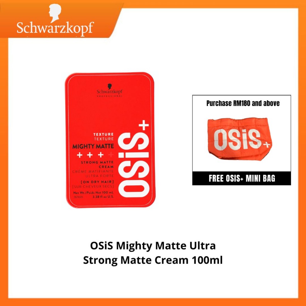 Schwarzkopf Professional OSiS Mighty Matte 100ml (Styling) | Shopee ...