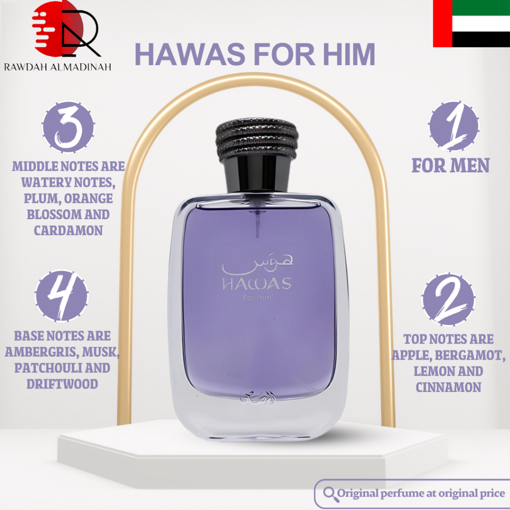 Hawas for Him by Rasasi EDP (100ml) | Shopee Malaysia