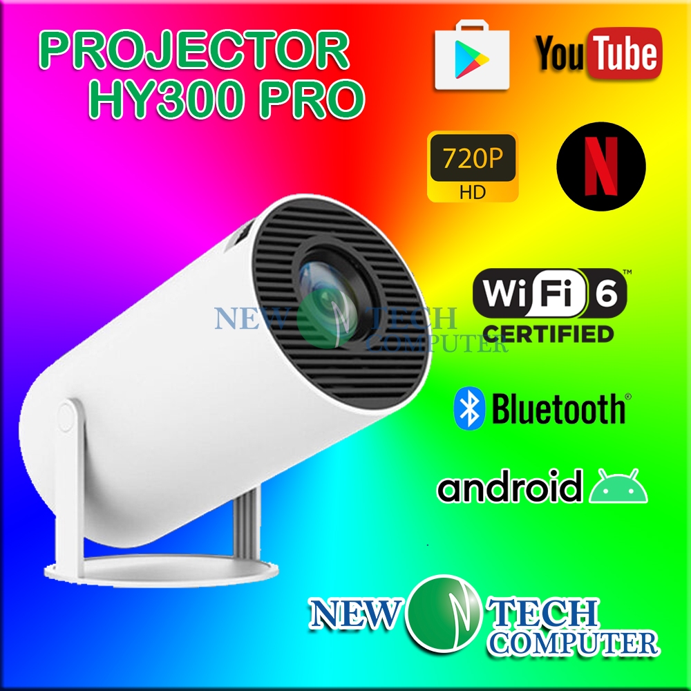 Projector HY300 Pro Wireless mini Protable Projector Bluetooth HDMI USB 720P With Sound Android ...