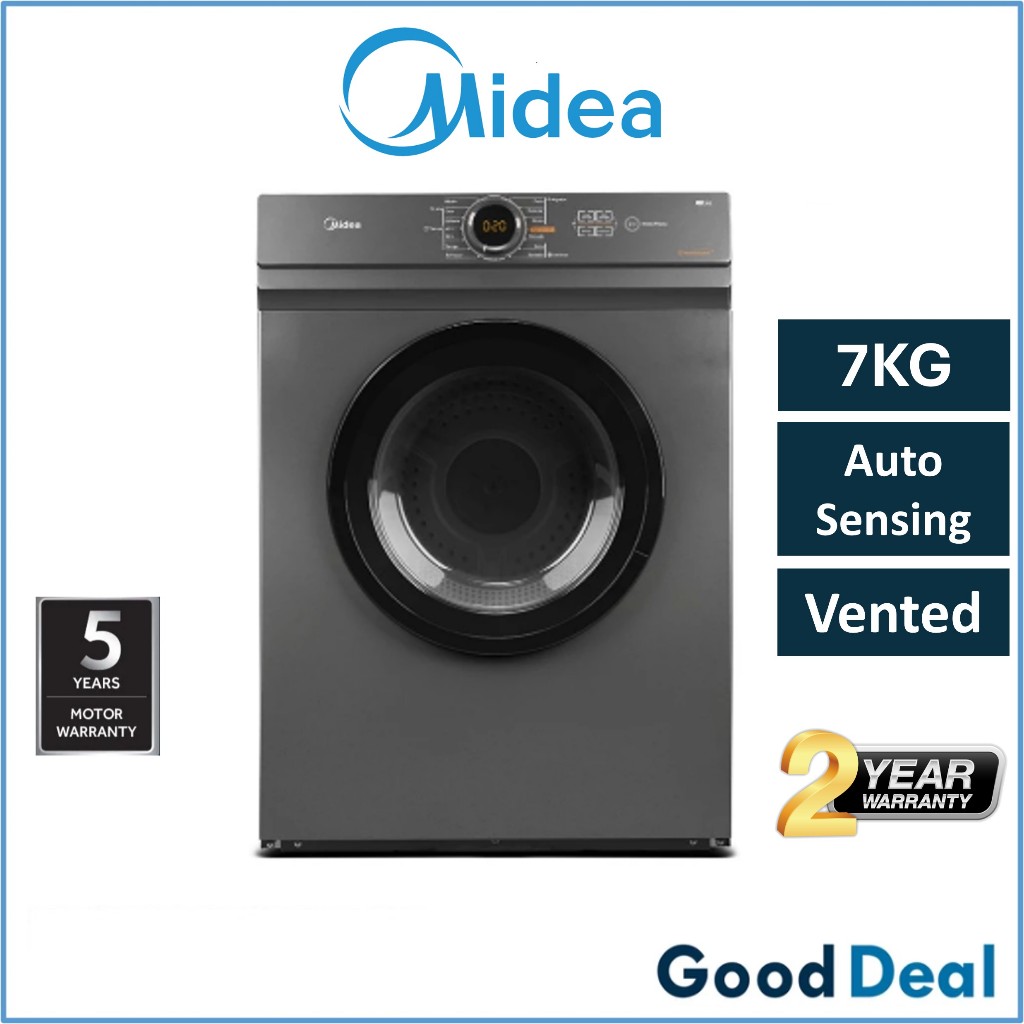Midea MD-7388 / MD100A70 7KG Mesin Pengering Baju Vented Clothes Dryer ...