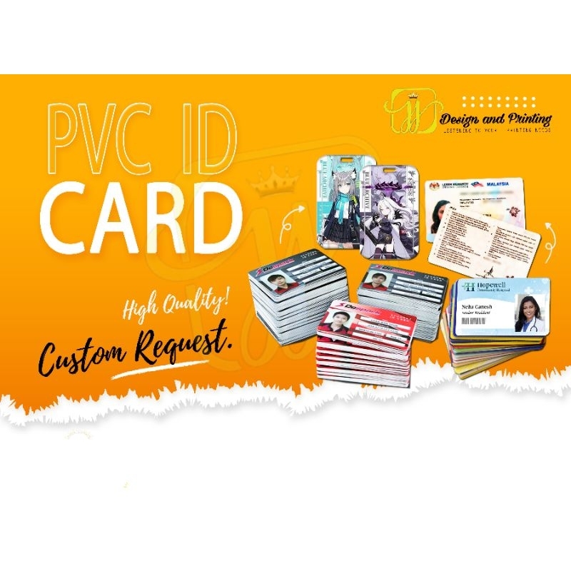 PVC ID CARD (CUSTOM) (Mcm-Kad Member,Lesen) | Shopee Malaysia