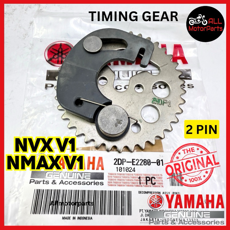 [100% ORI] NMAX N-MAX V1 / NVX V1 [ 2-PIN ] TIMING GEAR CAM GEAR DECOMPRESSION 2DP-E2280-01 ...