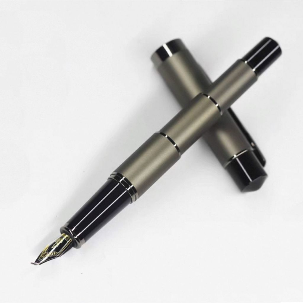 Yangtze Alligator 700 Metal Bamboo Section Daming Tip Fountain Pen Ink ...