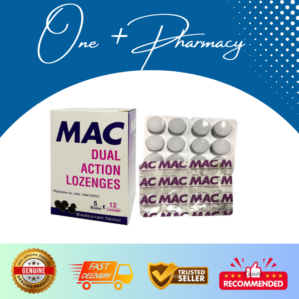 MAc Dual Action Lozenges 12's / 12's x 5 (1 bx) | Shopee Malaysia