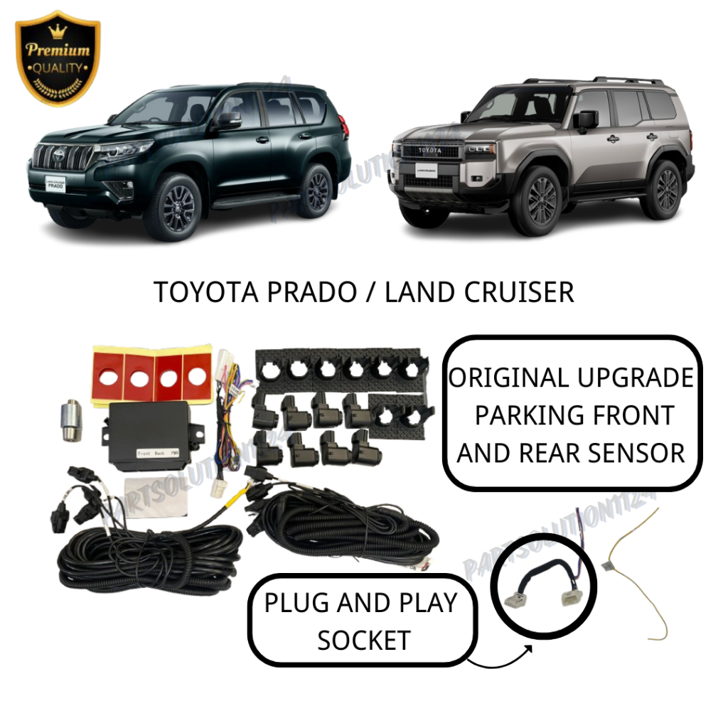 TOYOTA PRADO/TOYOTA LAND CRUISER ORGINAL UPGRADE PARKING FRONT & REAR ...