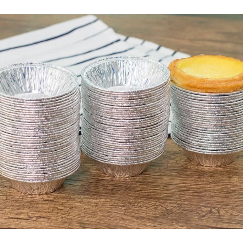 20/50/100/250PCS Disposal Egg Tart Fruit Tart Mould Pie Aluminium Foil ...