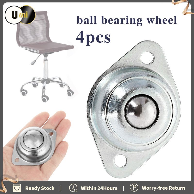4PCS Rolling Ball Transfers Universal Rotation Ball Casters for ...