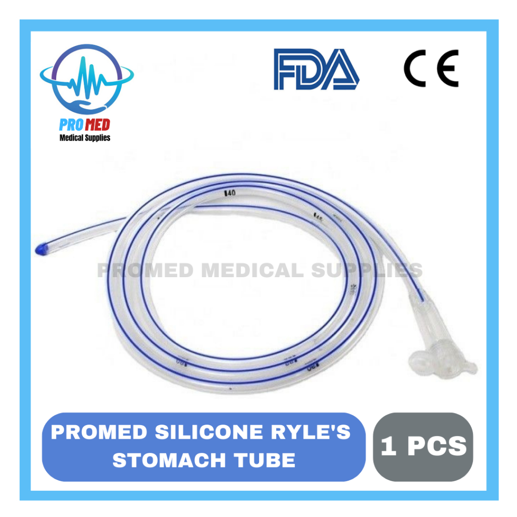 PROMED SILICONE RYLE'S TUBE/ADULT FEEDING TUBE/NG TUBE SIZE 14/16 RYLES TUBE NASOGASTRIC TUBE ...