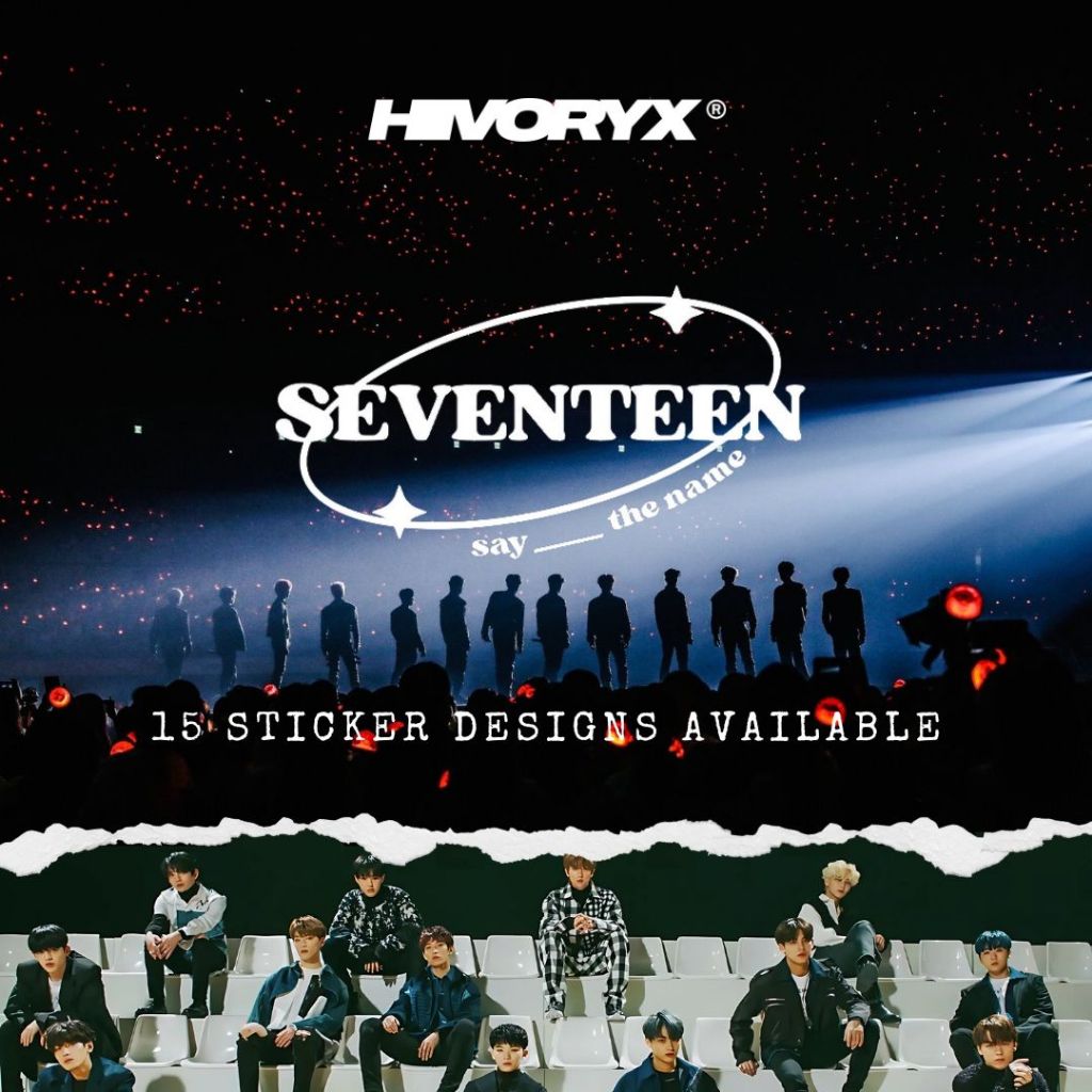 KPOP「SEVENTEEN」SVT CARAT MERCHANDISE FAN ART CONCERT DESIGN CAR DECAL ...