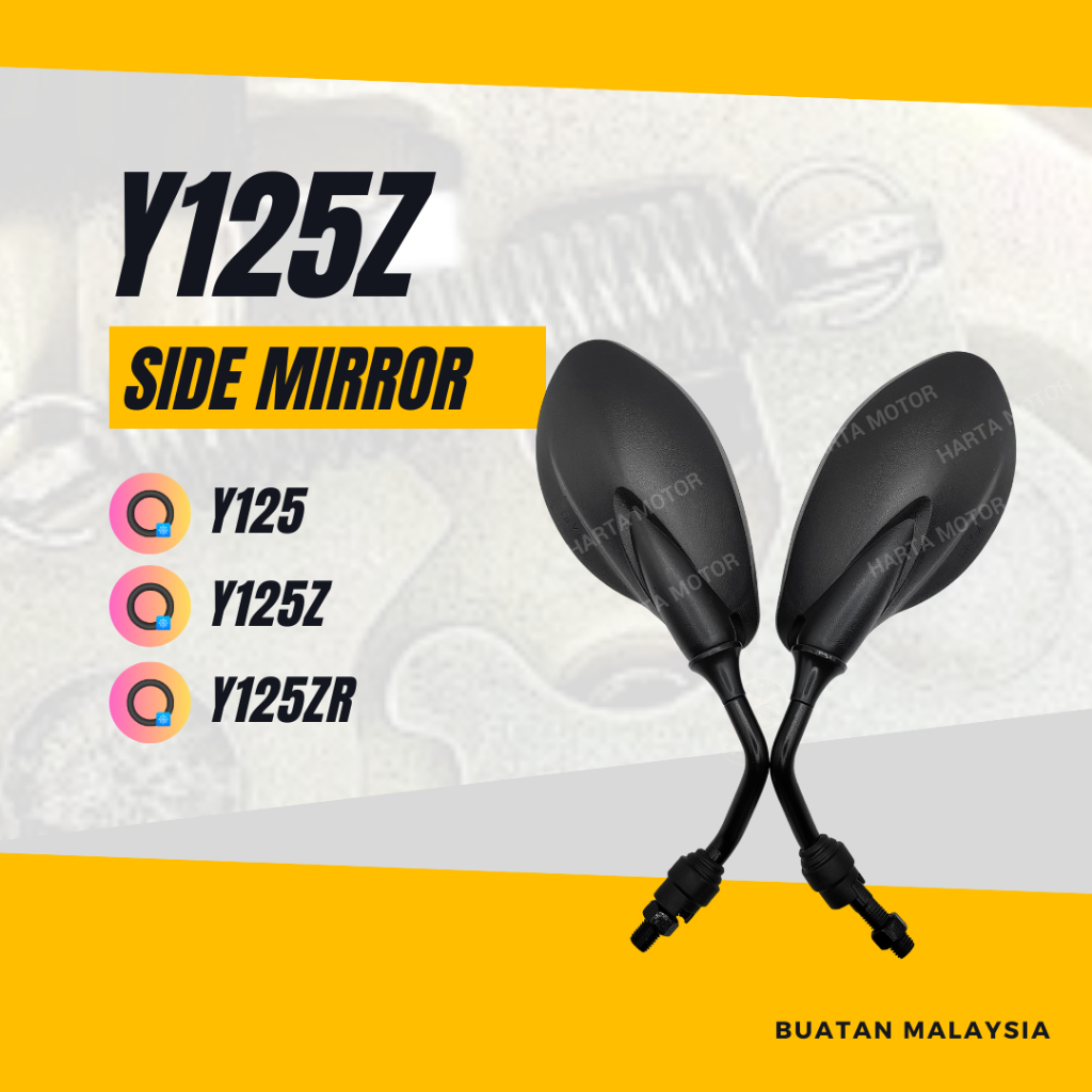 YAMAHA Y125 SIDE MIRROR LOCAL - Y125 Y125Z Y125ZR Y125Z CERMIN SISI ...