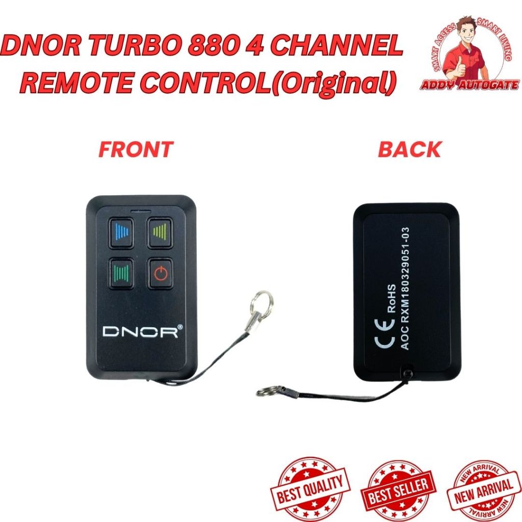 DNOR TURBO 880 ANTI SPY 4 CHANNEL REMOTE CONTROL -1 Unit ONLY(Original ...