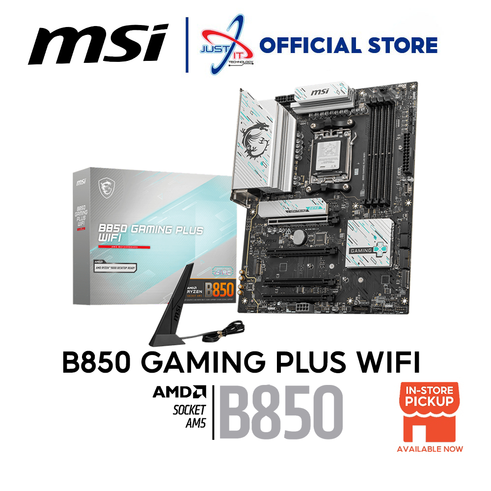 MSI B850 GAMING PLUS WIFI DDR5 / D5 AM5 GAMING MOTHERBOARD COMBO 7600 / 7700X / 7950X / 8600G ...