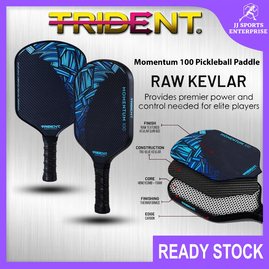 Trident Momentum 100 Pickleball Paddle (Cobalt Blue) Professional ...