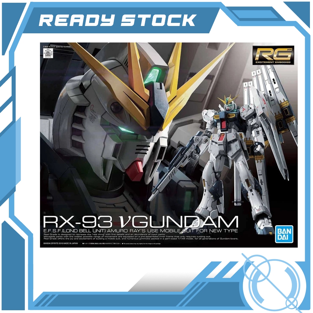RG 1/144 NU Gundam Bandai Gundam Plastic Model Kit Hobby Goods Gunpla ...