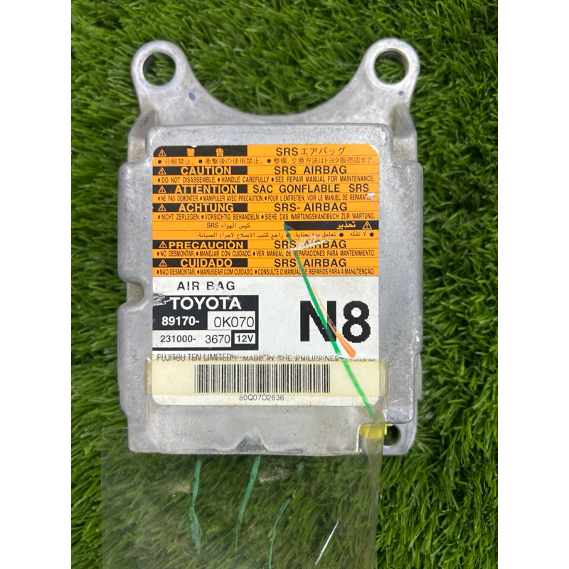 Toyota Hilux Kun25 2kd AirBag Ecu Control Unit Computer Box Original Used Install One Week ...