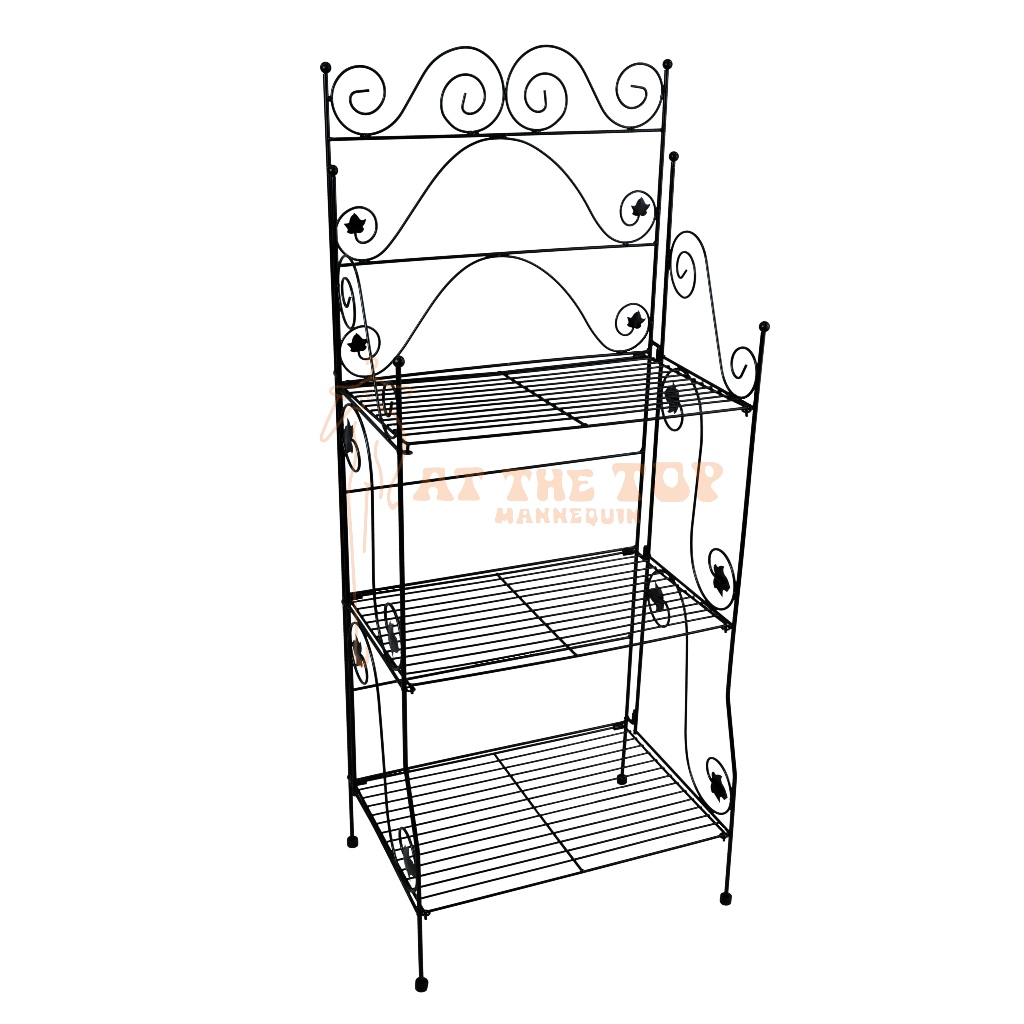 Ready Stock Flower Stand - Wrought-Iron Garden Shelf / Plant Shelf ...