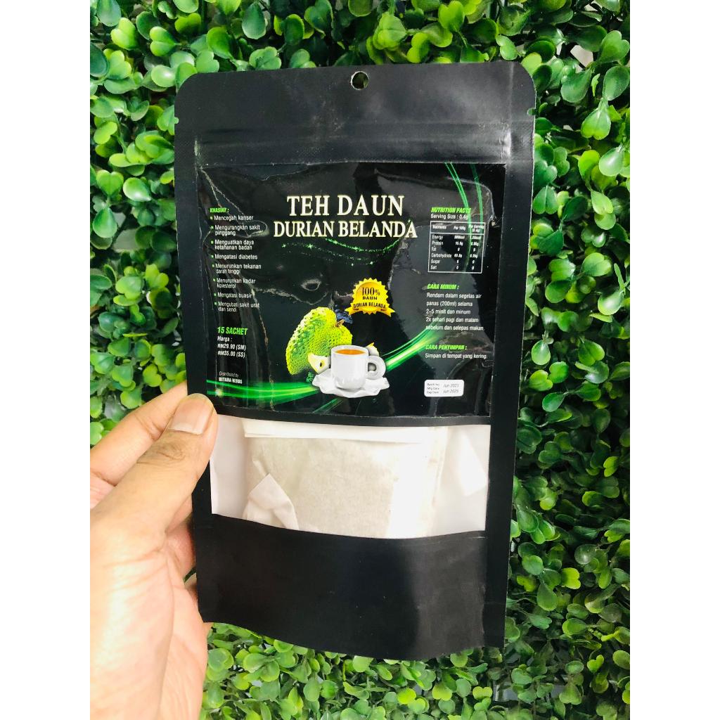 TEH DAUN DURIAN BELANDA ( 15 SACHET ) CLEARANCE | Shopee Malaysia