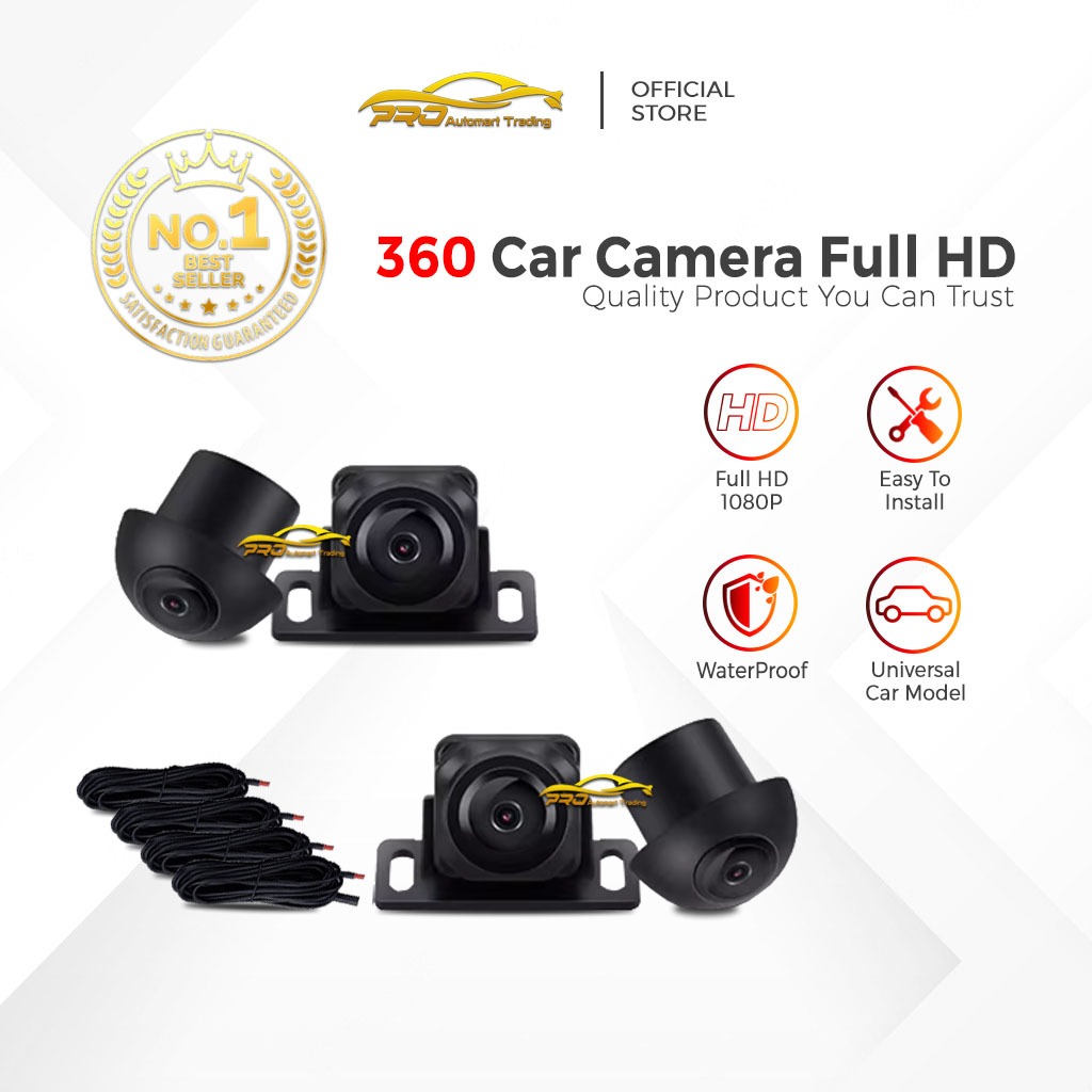 360° Car Camera 3D Seamless Surround View Camera AHD For Car Android ...