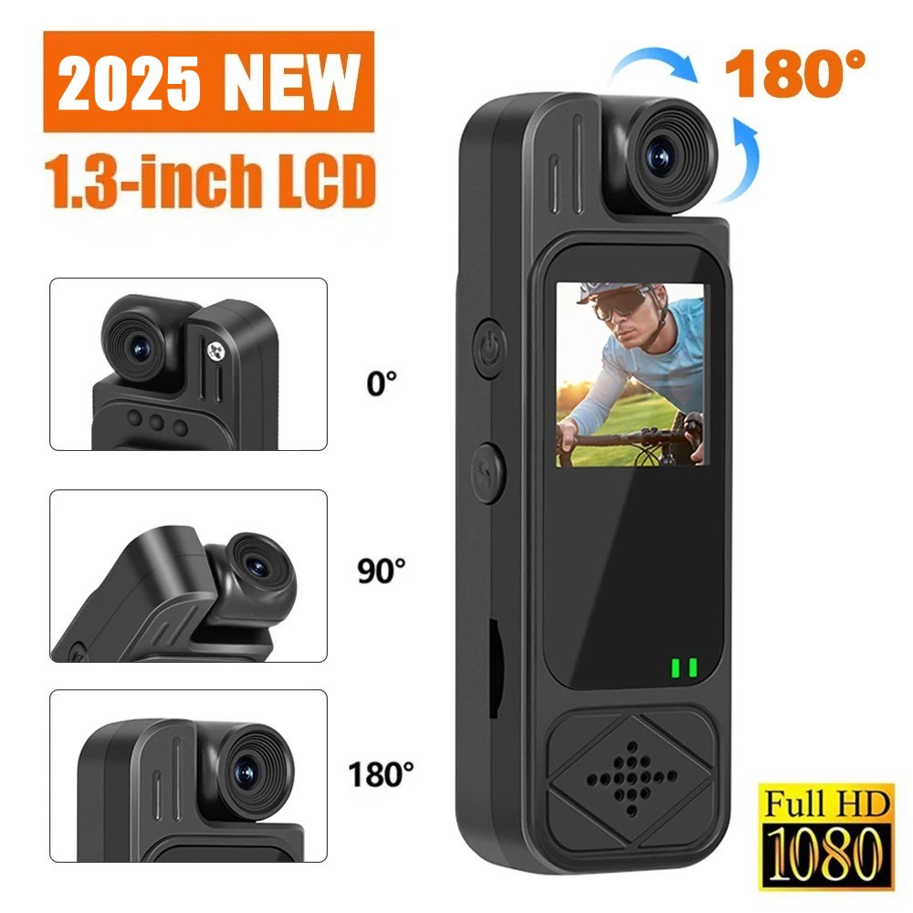 Mini Body Camera 1080P 2K HD Sports CameraRotatable Night Vision ...