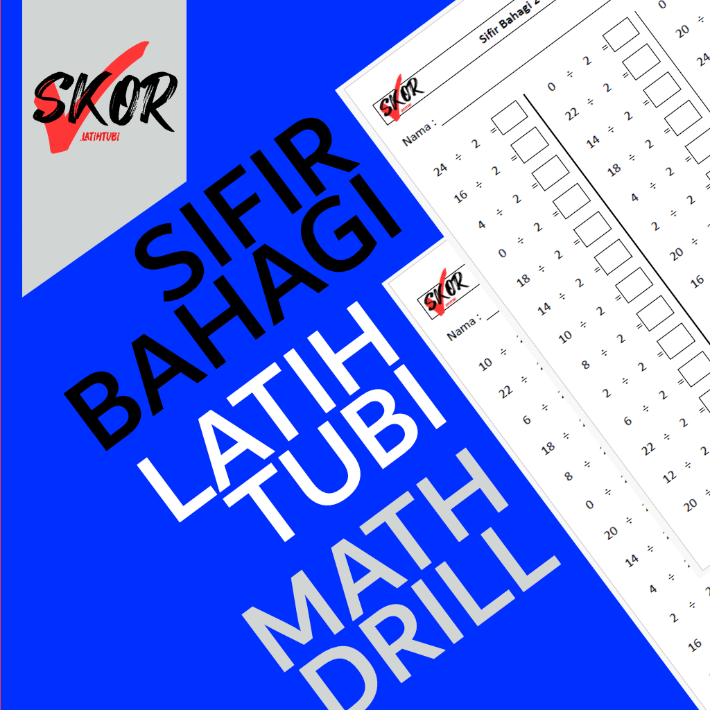 Latih Tubi Matematik - Sifir Bahagi | Latihan Math Drill | PDF Printable | Shopee Malaysia