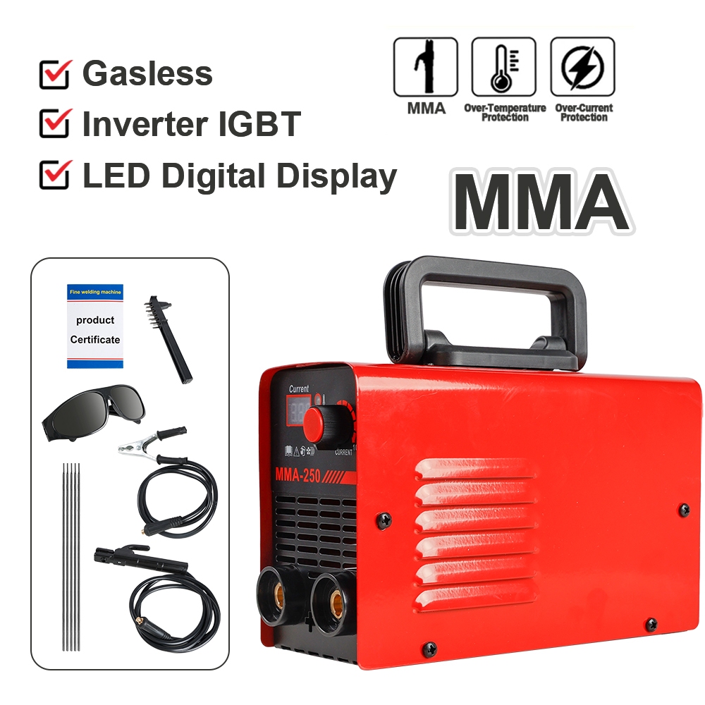 Fast Ship ⚡Welding Machine Set Gasless Mesin Welding MMA-250 with 5 ...