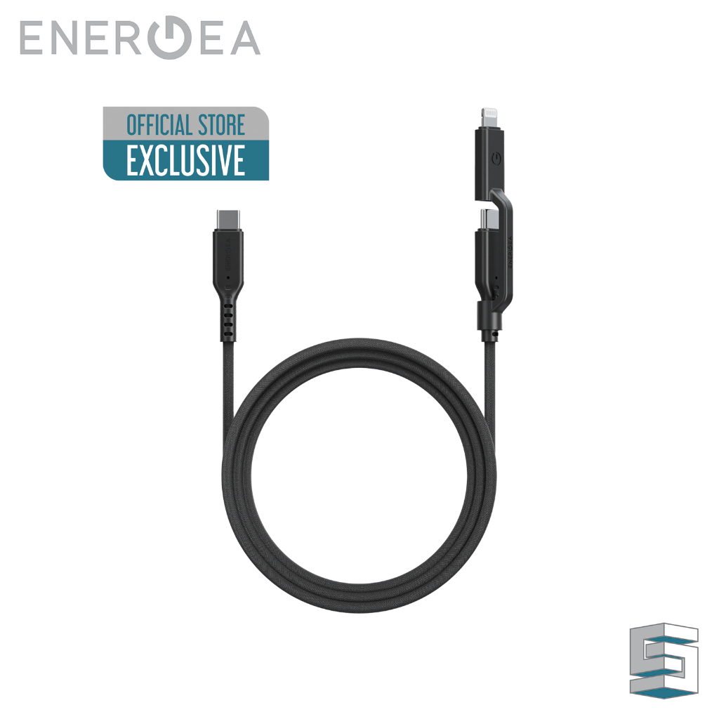 ENERGEA Flow Duo 2 In 1 C To C Cable - Black (240W/1.5M) | Shopee Malaysia