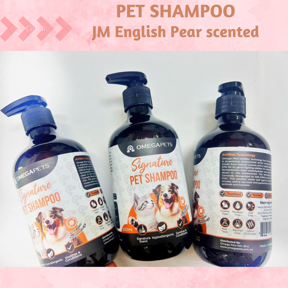 OmegaPets Signature Shampoo (500mL) - JM English Pear Scented - | Shopee Malaysia