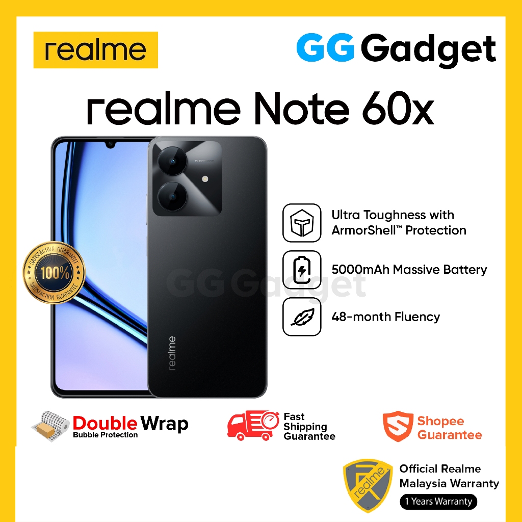realme Note 60X (4+8GB+64GB) realme Malaysia Warranty - 5000mAh Massive ...