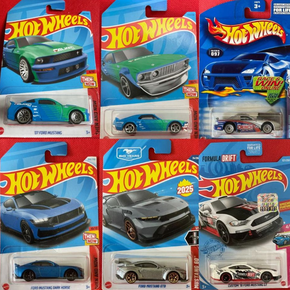 HOT WHEELS | USA | MIX | MUSTANG DARK HORSE | MUSTANG GTD | FALKEN ...
